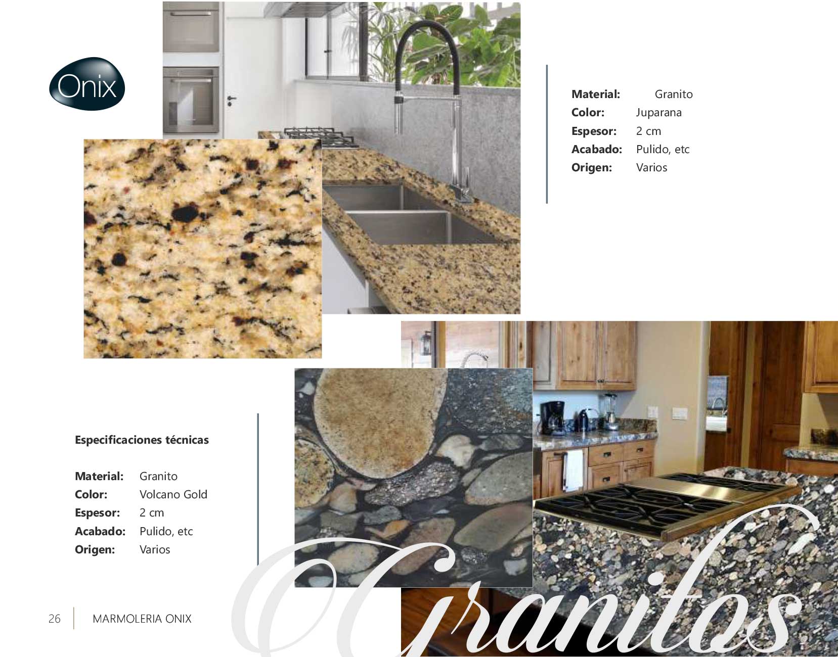 Marmoleria Onix - catalogo